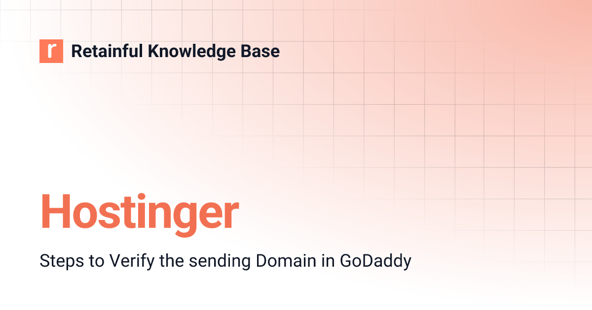 Hostinger | Retainful Knowledge Base